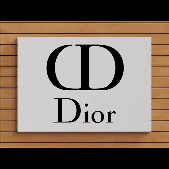 Other | Rare Large Dior Thick Metal Glass Gloss Stunning Shop Display ...